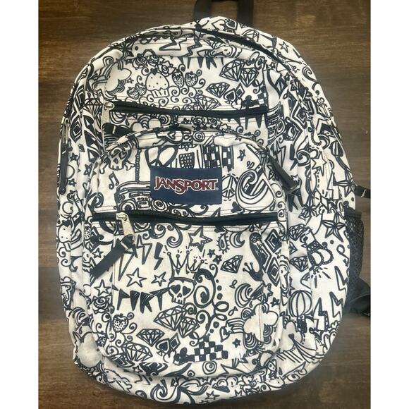 Jansport | Accessories | Rare Jansport Skull Boombox Bolts Fullsize ...